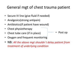 Chest trauma for Nurse.pptx