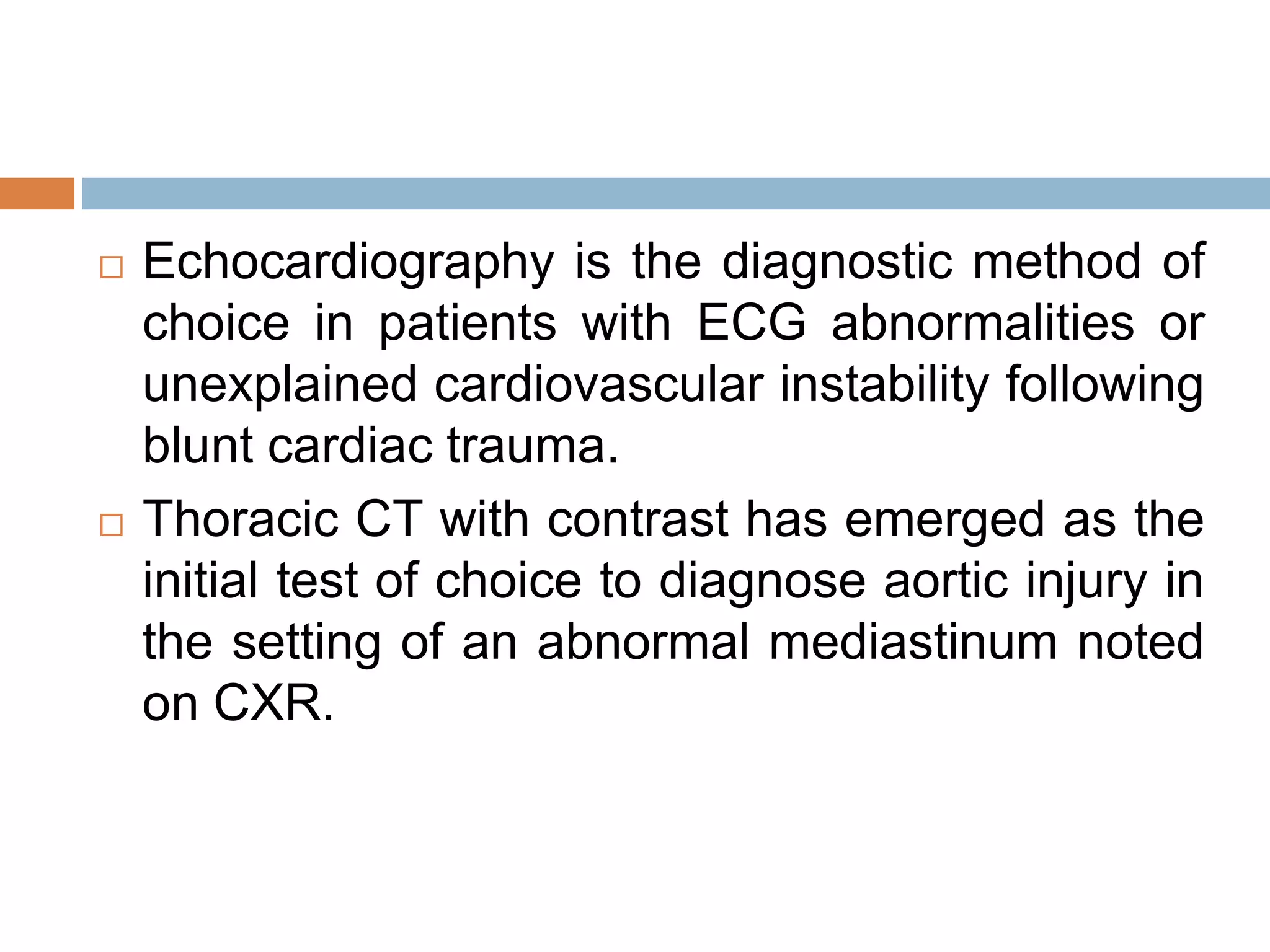 Chest trauma guidelines for ER doctors | PPTX
