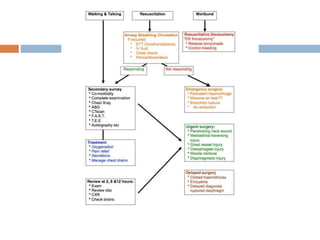 Chest trauma guidelines for ER doctors | PPTX