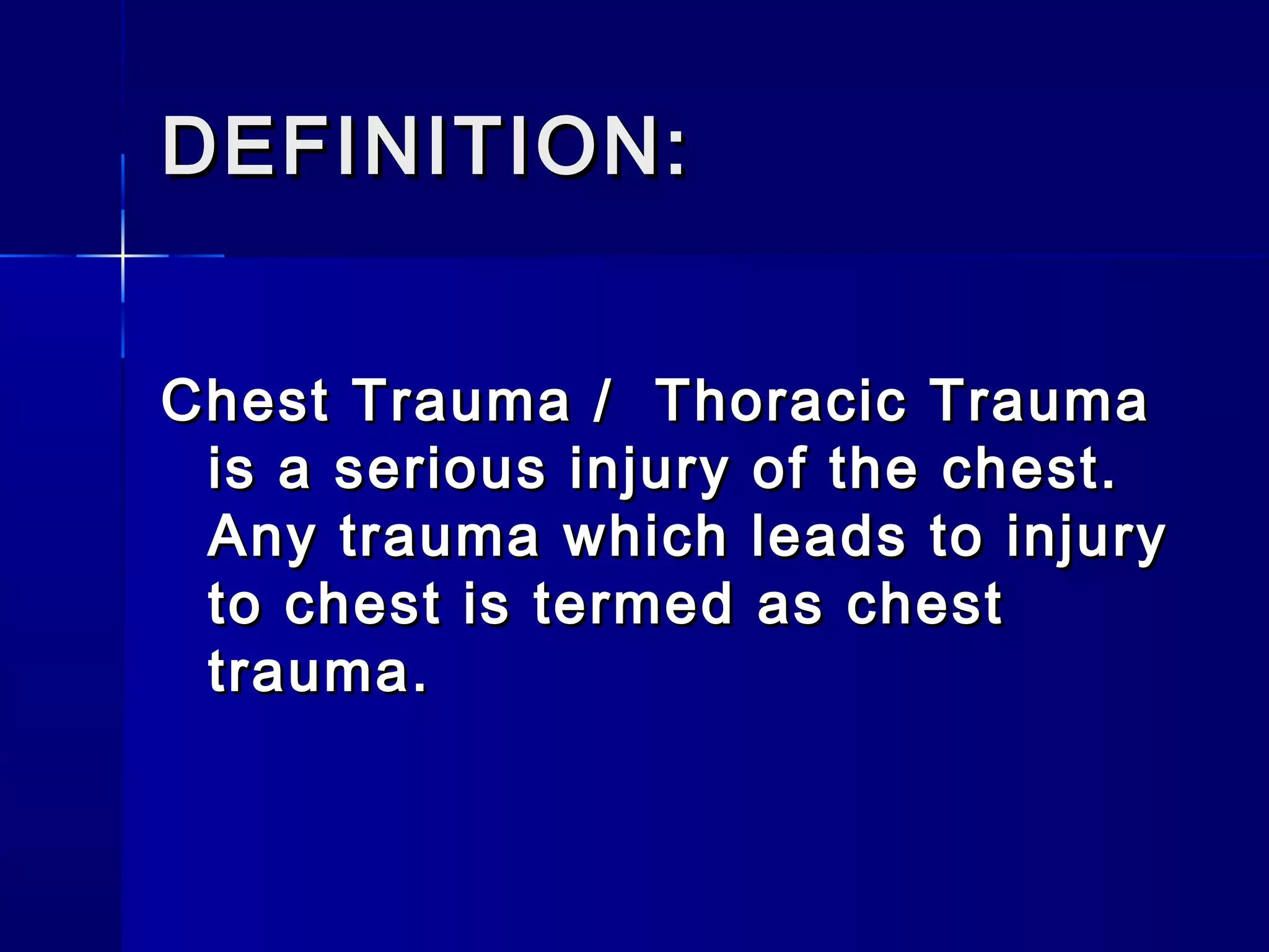 Chest trauma presentation | PPT