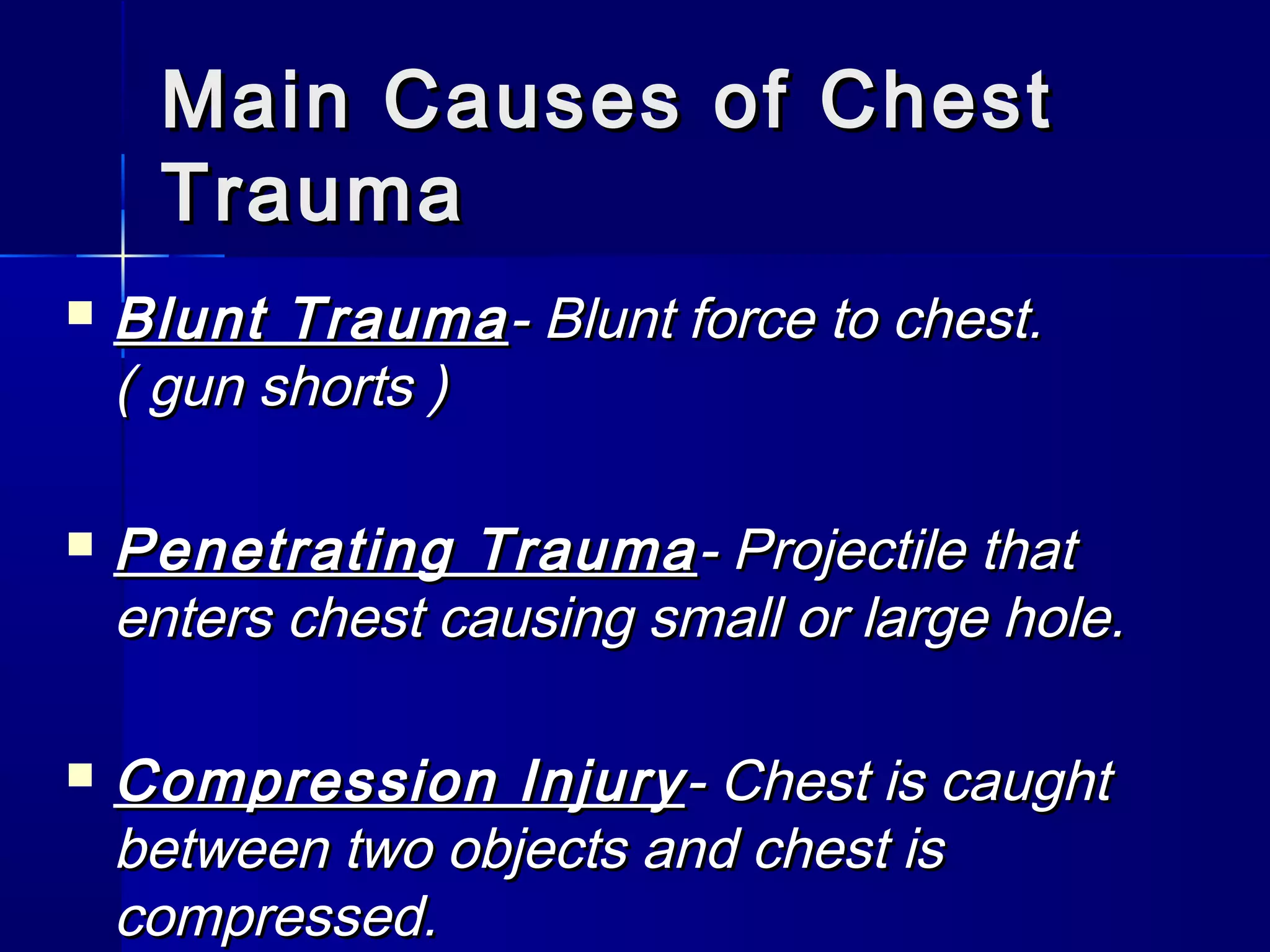 Chest trauma presentation | PPT