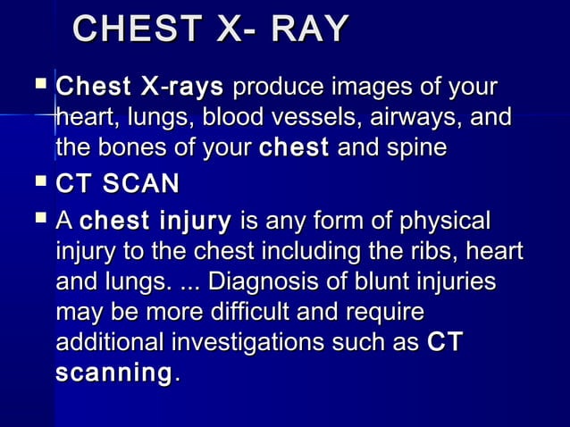 Chest trauma presentation | PPT