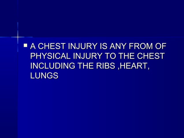 Chest trauma presentation | PPT