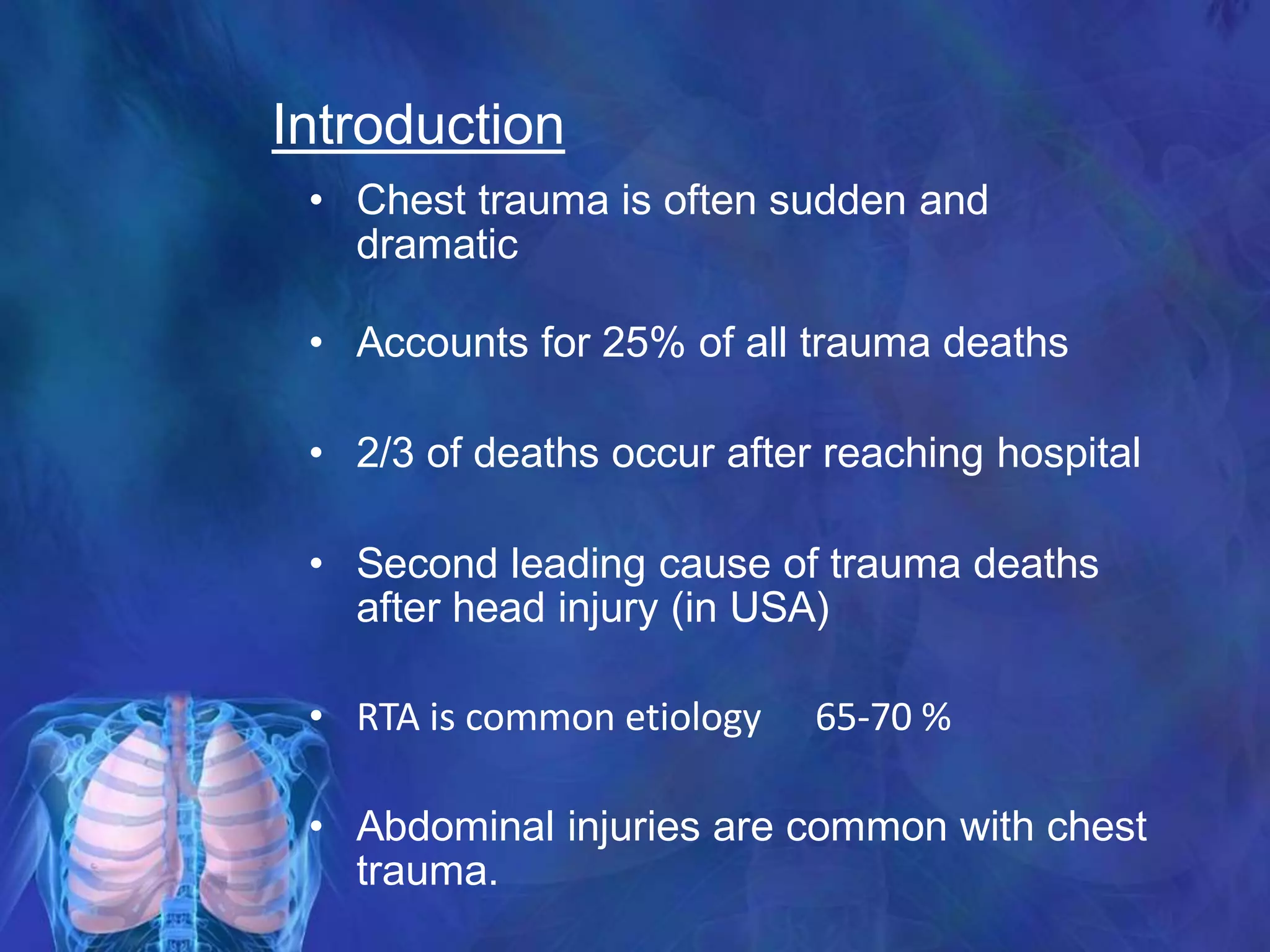 Chest Trauma | PPTX