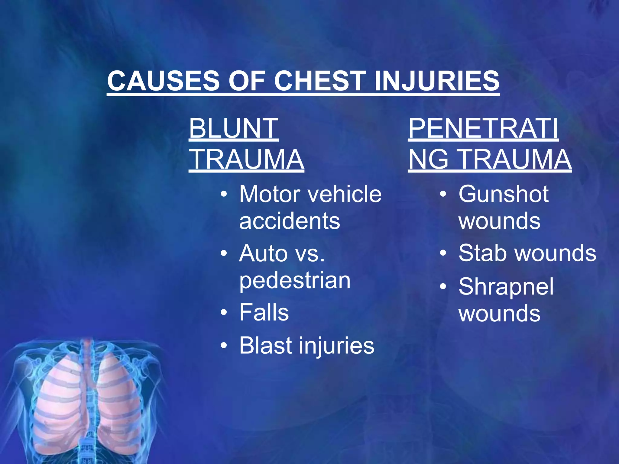 Chest Trauma | PPTX