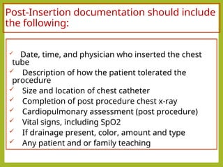 chest tube and physiotherapy for nursing.ppt