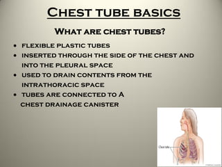 Chest tube care copy | PDF