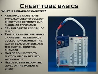 Chest tube care copy | PDF