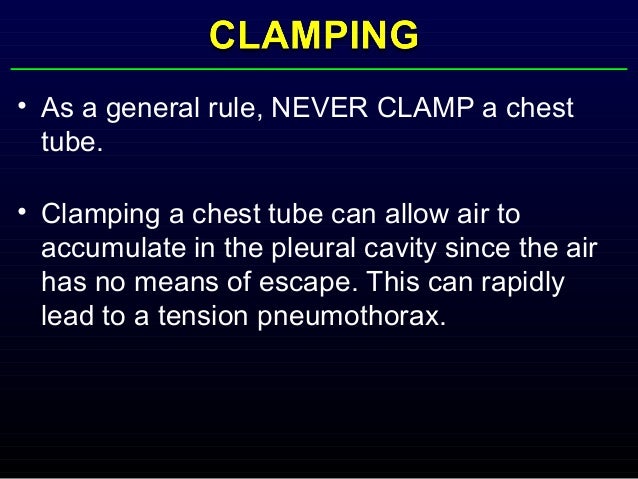 Chest Tube In-Service