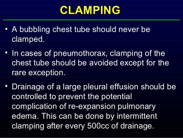 Chest Tube In-Service