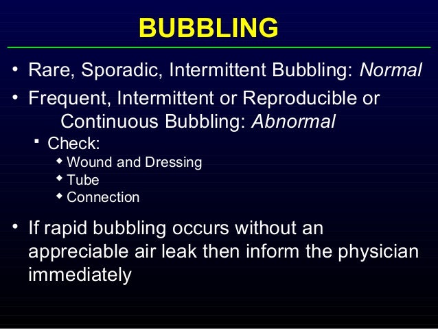 Intermittent Bubbling In Water Seal Chamber Slidesharetrick