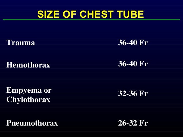 Chest Tube In-Service