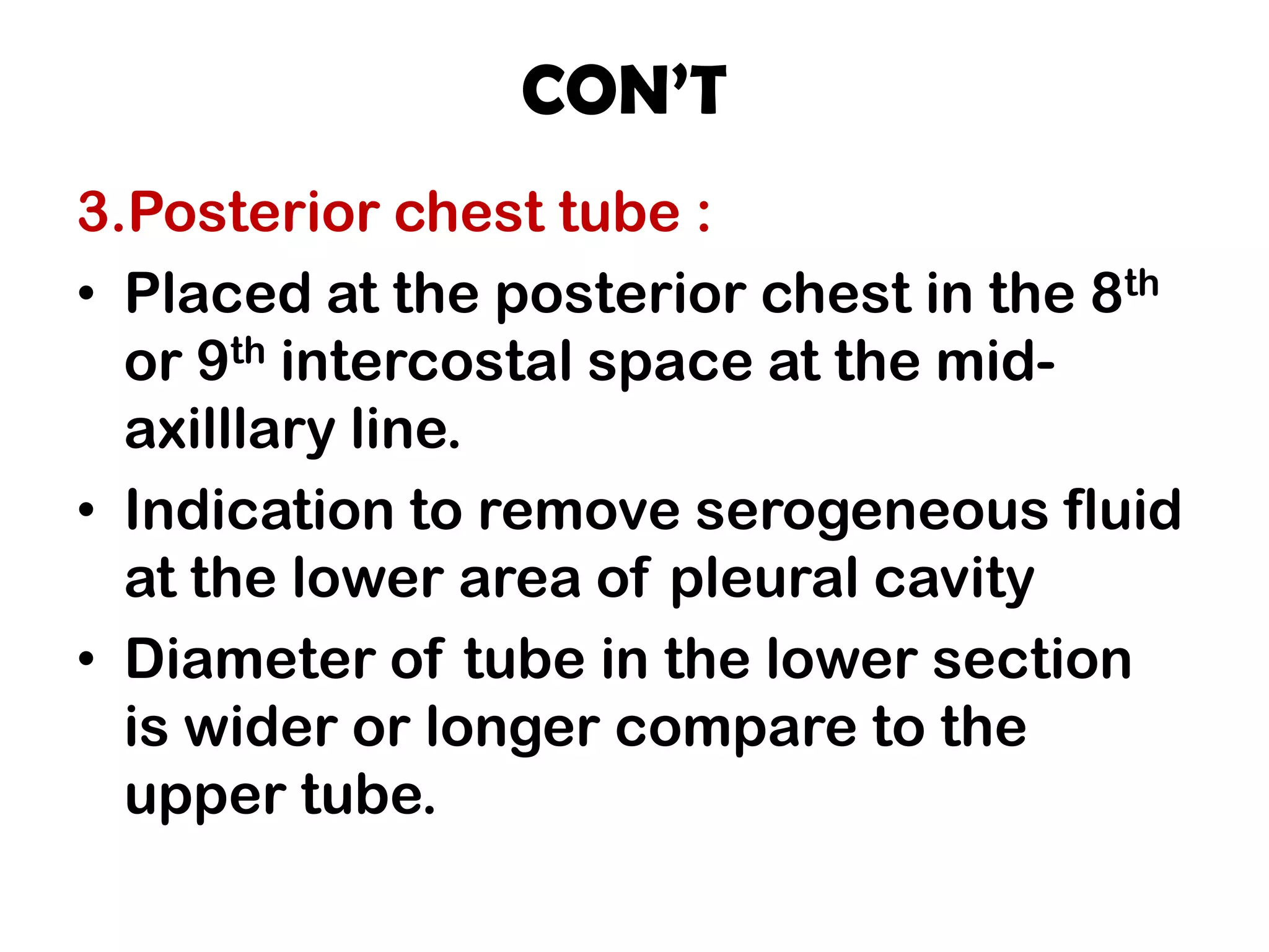 Chest tube cross | PPTX