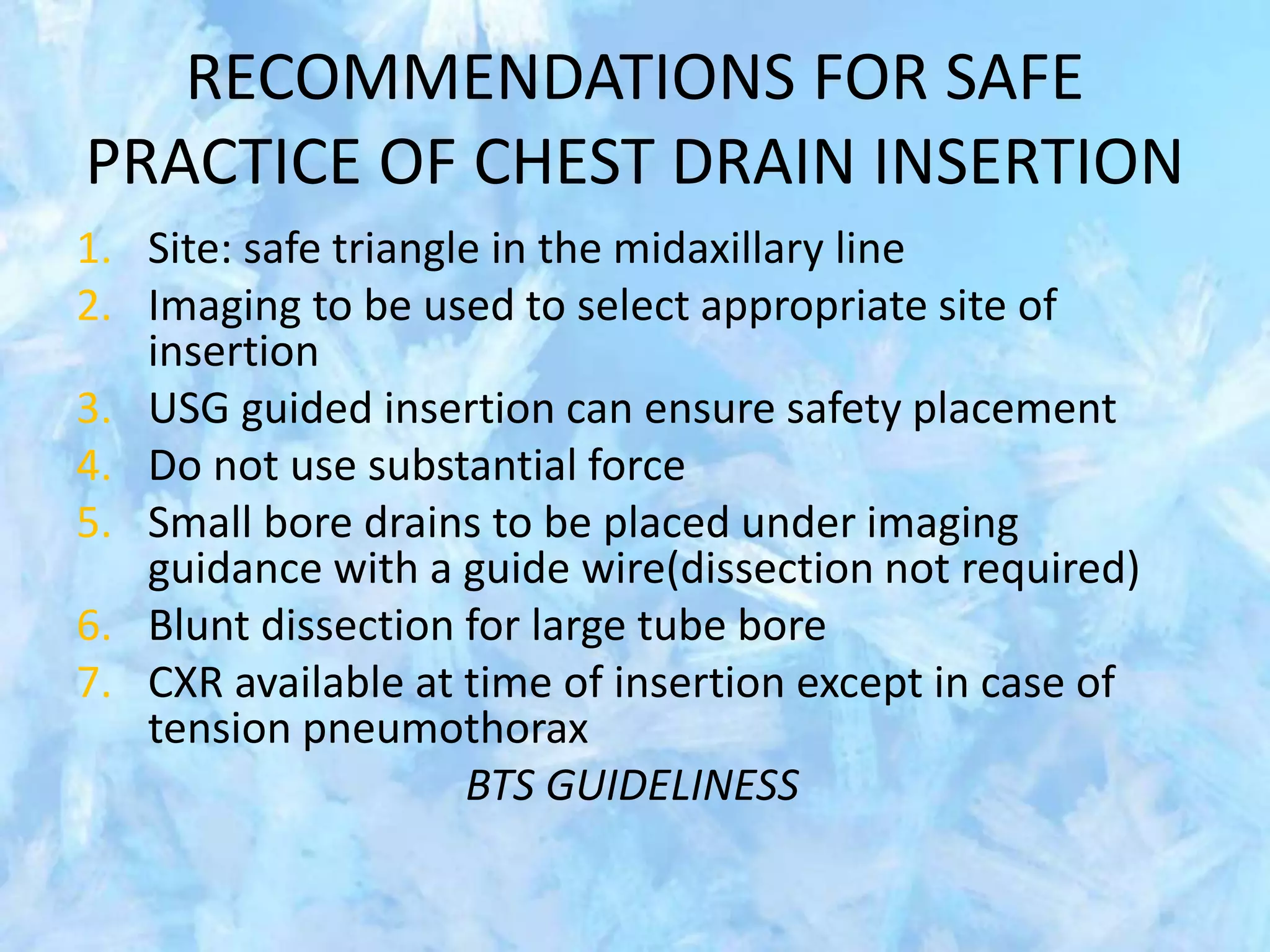 Chesttubedrainage | PPT