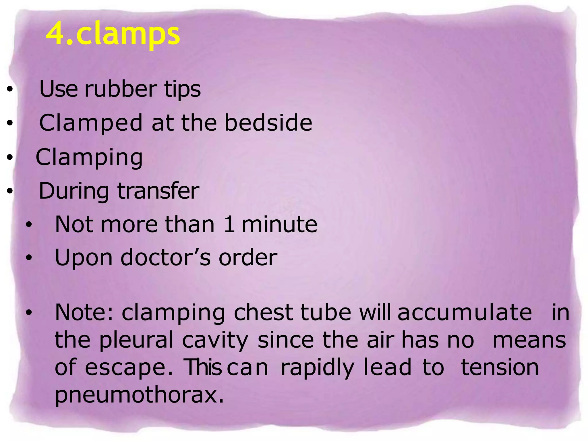 Chest tube drainage | PPTX