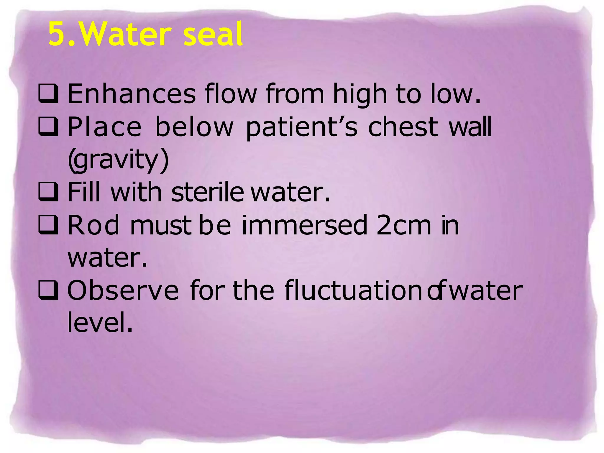 Chest tube drainage | PPTX
