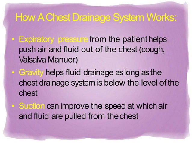 Chest tube drainage | PPTX