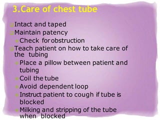 Chest tube drainage | PPT