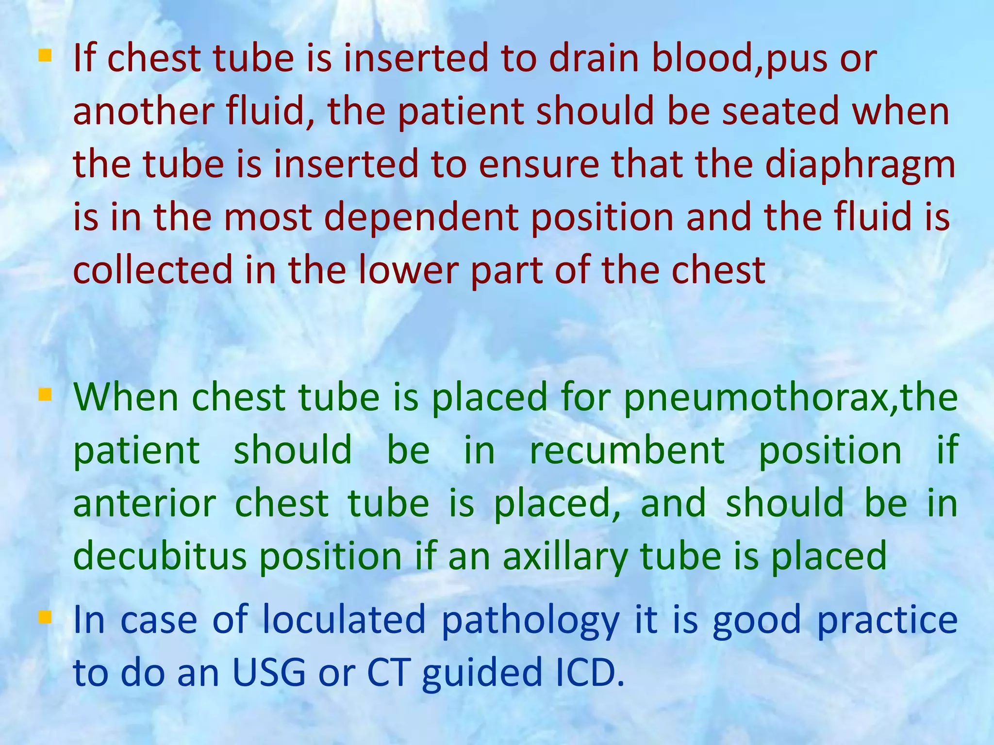 Chest tube drainage - Dr.Tinku Joseph | PPTX