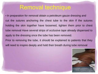 chest tube drainage2 uses and indecation | PPT