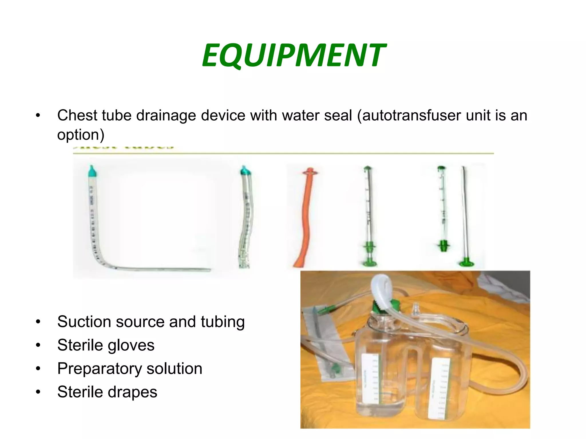 Chest tube insertion | PPTX