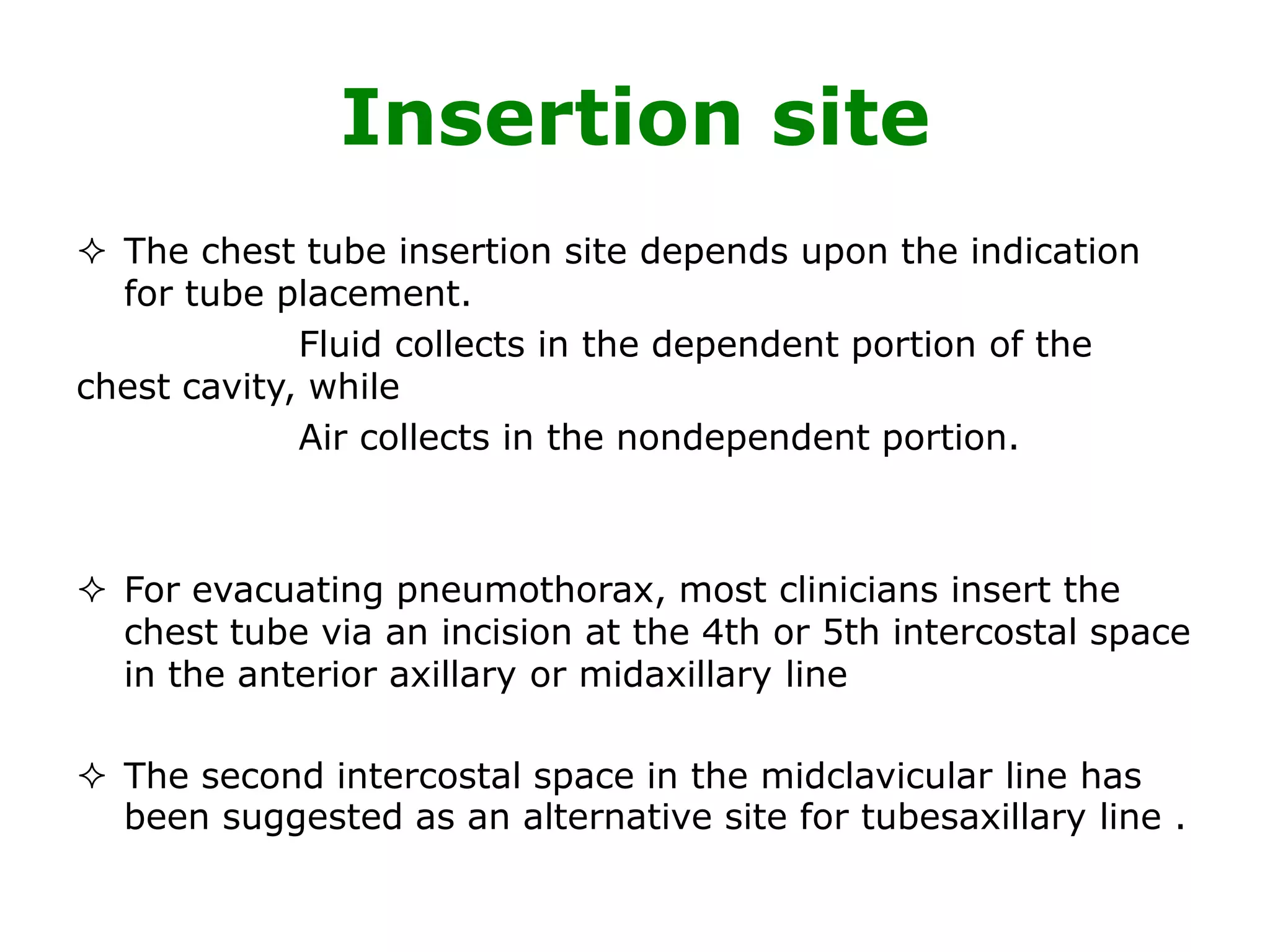 Chest tube insertion | PPTX