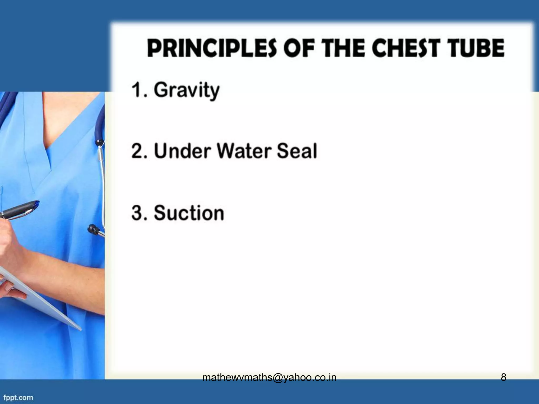 Nursing care patient with Chest tube ppt | PPTX