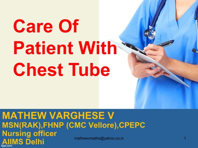 Nursing care patient with Chest tube ppt | PPTX | Lung and Respiratory ...