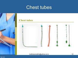 Nursing care patient with Chest tube ppt | PPTX