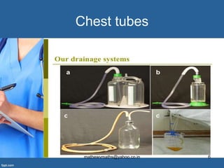 Nursing care patient with Chest tube ppt | PPTX