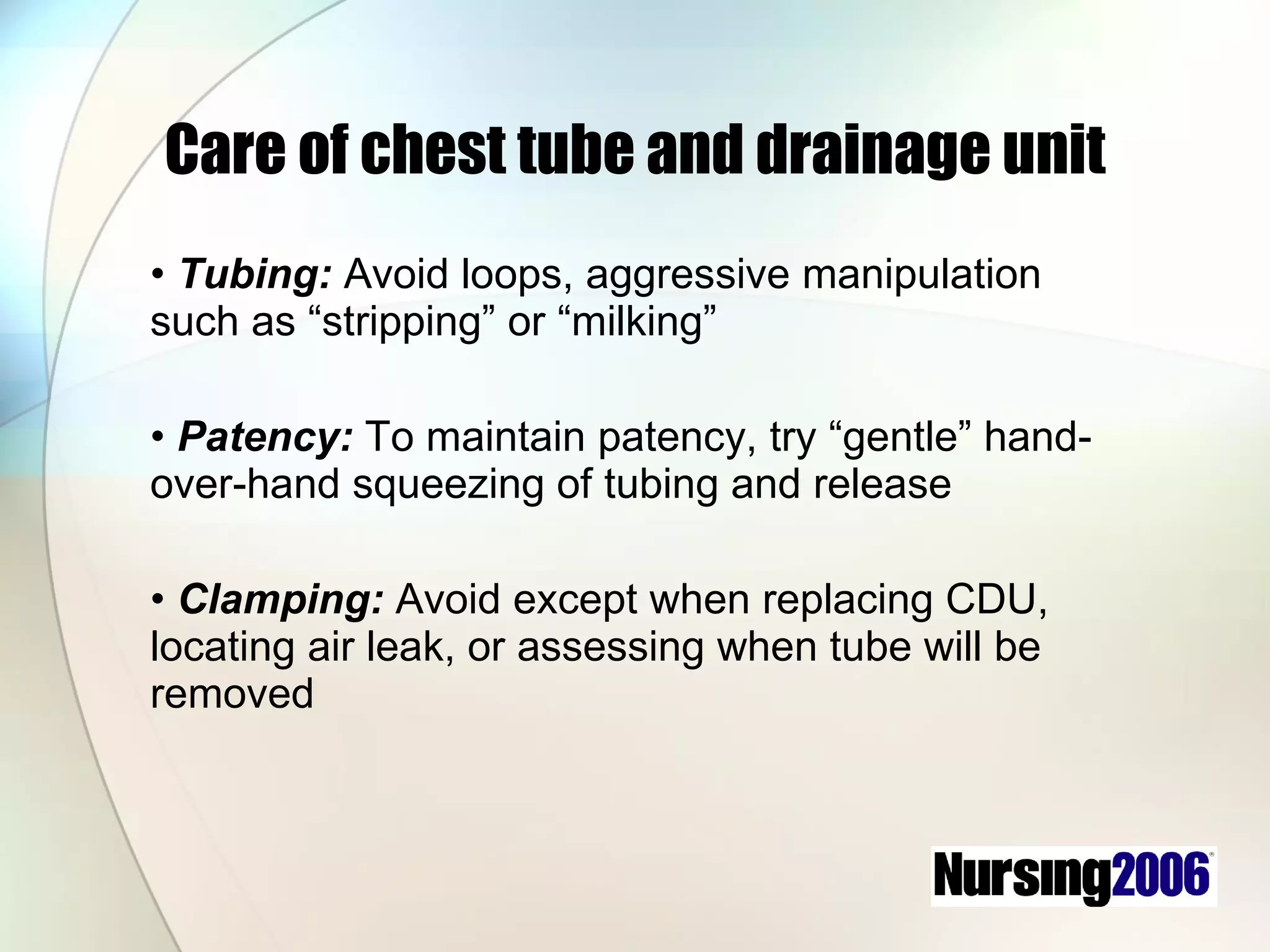 Chest tubes | PPT