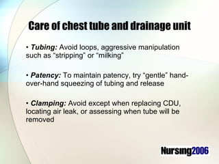Chest tubes | PPT