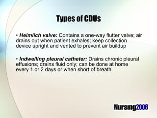 Chest tubes | PPT