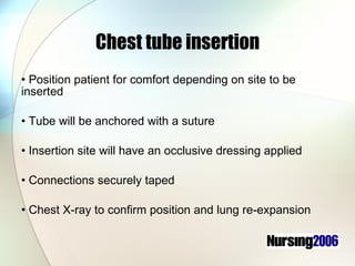 Chest tubes | PPT