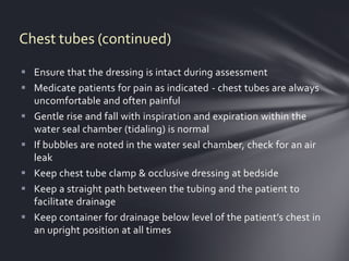 Chest tubes | PPTX