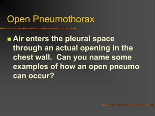 ChestTubes and the drainages - Nursing Care | PPT