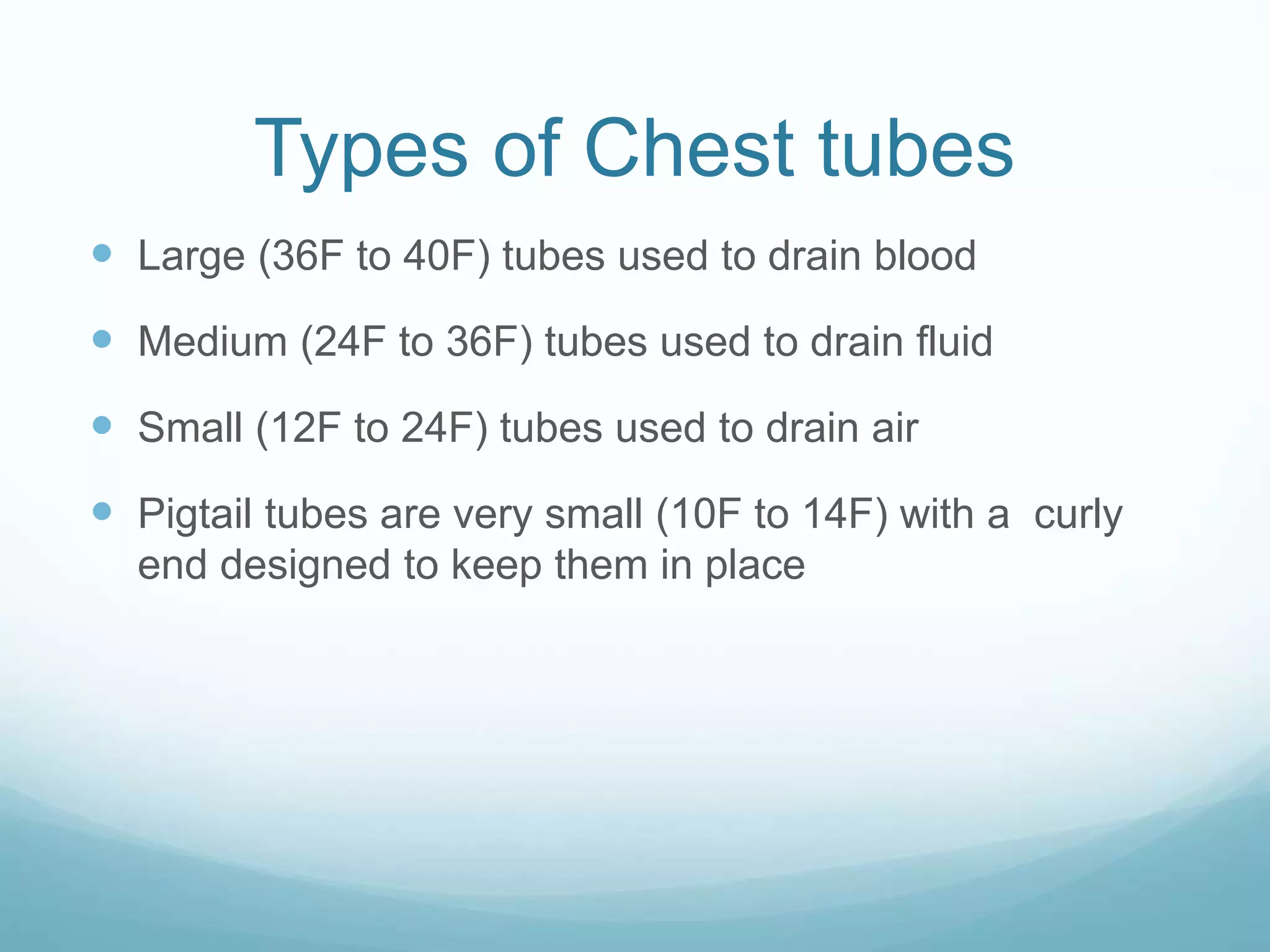 Chesttubes benoy | PPTX