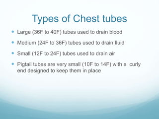 Chesttubes benoy | PPT
