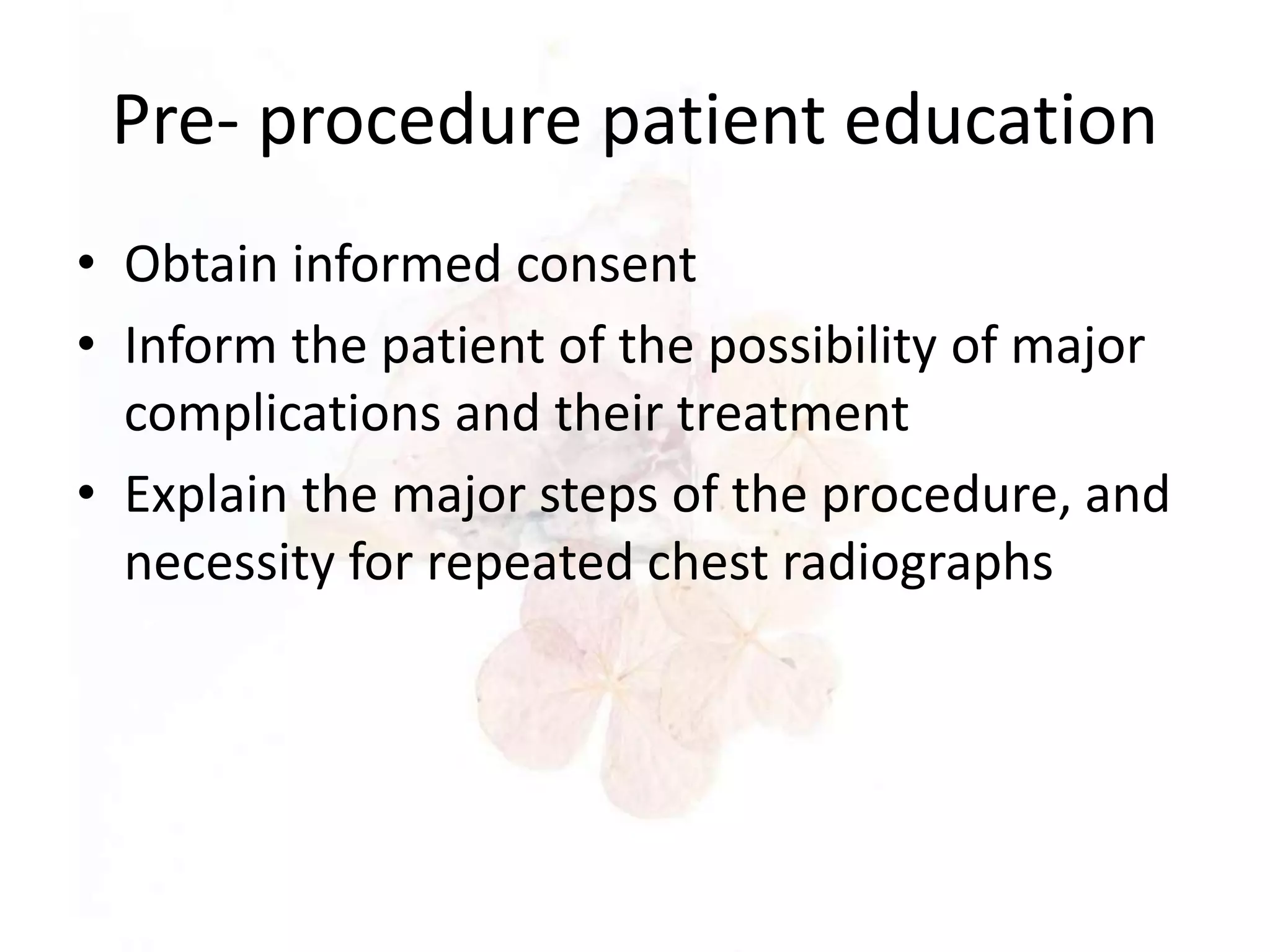 Chest tube insertion ppt (surgery) | PPTX
