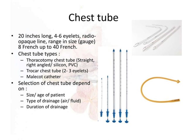 Chest tube insertion ppt (surgery) | PPTX