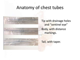 Chest tube insertion ppt (surgery) | PPTX