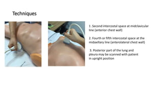 Chest ultrasound in emergency | PPTX