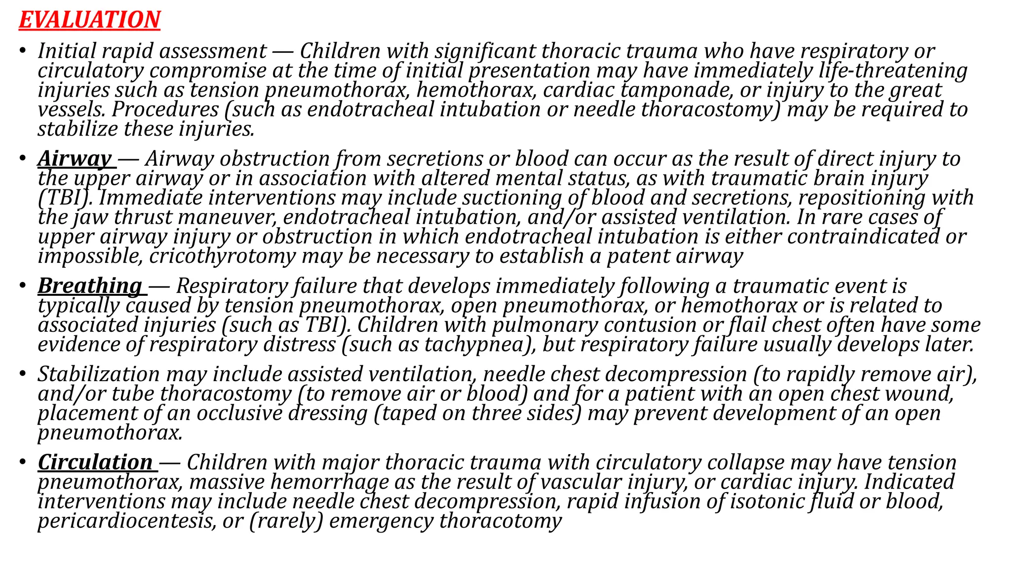 CHEST WALL AND THORACIC CAVITY TRAUMA..pptx