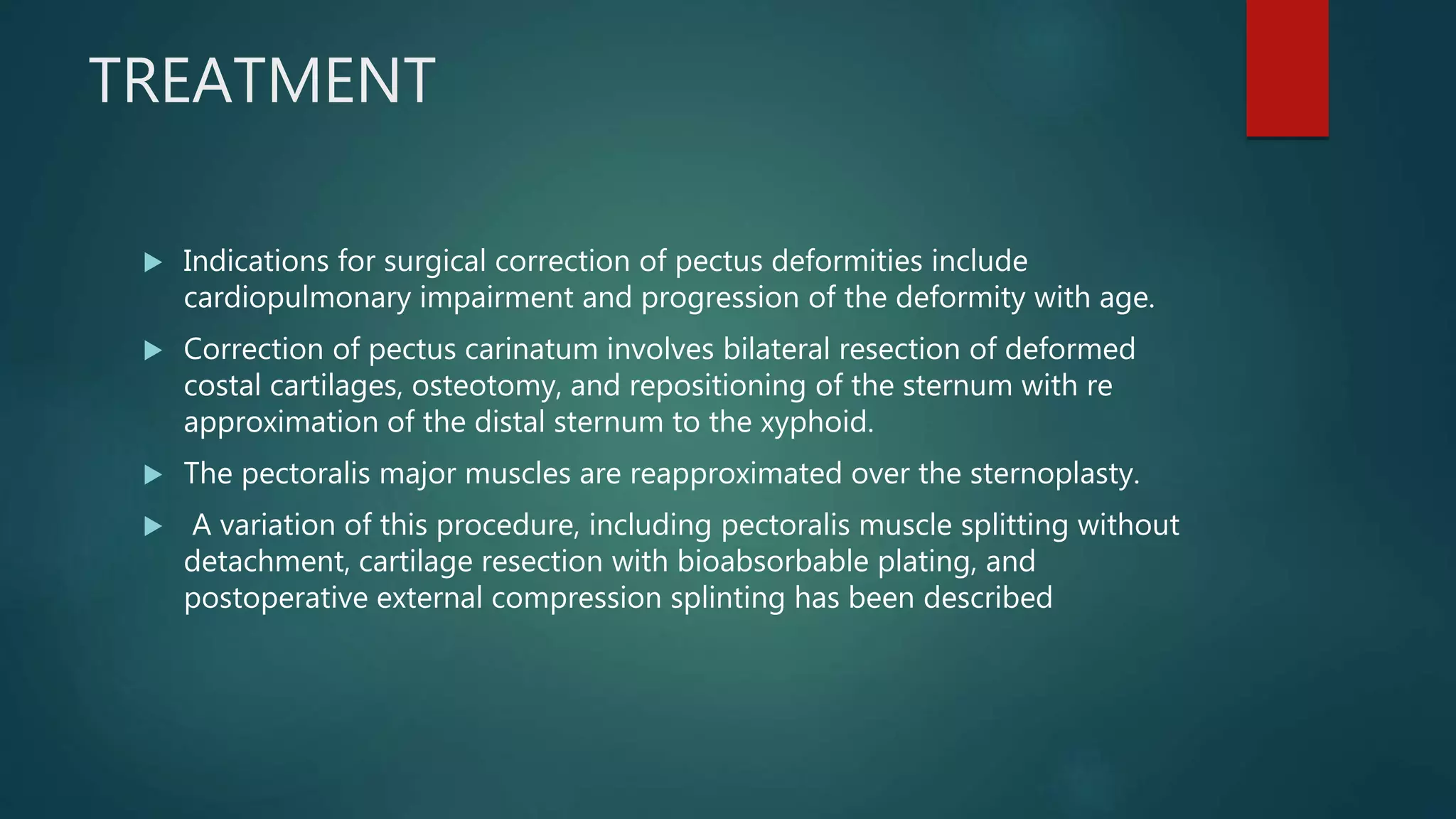 Chest wall defects and their reconstruction | PPT