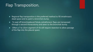 Options For Flap Plasties Of The Anterior Chest Wall Sternal Dehiscence ...