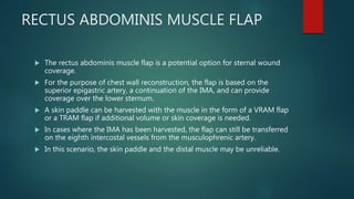 Options For Flap Plasties Of The Anterior Chest Wall Sternal Dehiscence ...
