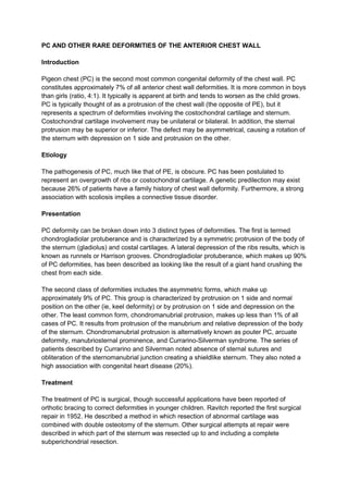 Chest wall deformities | DOC