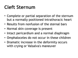 Sternal Cleft