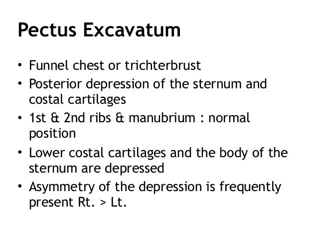Chest wall deformities