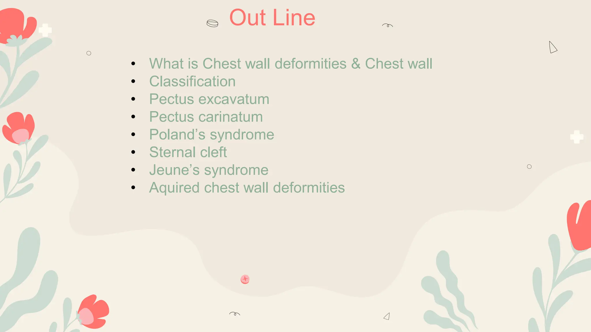 chest wall deformities ( pectus excavatum, pectus carinatum etc.) | PPTX